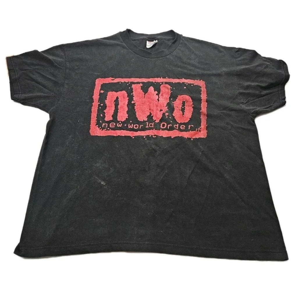 Hanes | Shirts | Vintage Nwo Shirt Mens Xl Black 9s Usa New World Order ...